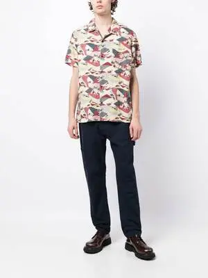 You Must Create Graphic-print Short-sleeve Shirt - Yellow