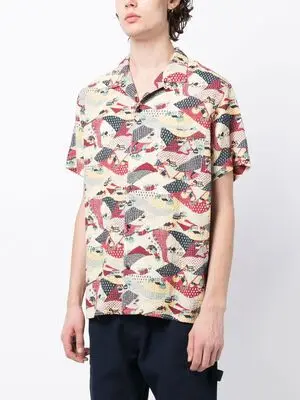 You Must Create Graphic-print Short-sleeve Shirt - Yellow