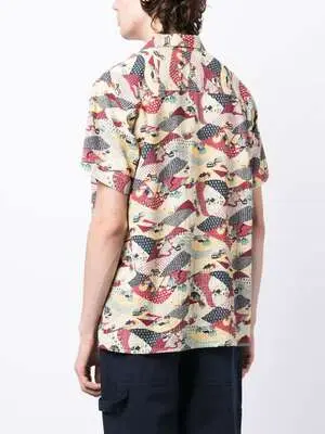You Must Create Graphic-print Short-sleeve Shirt - Yellow