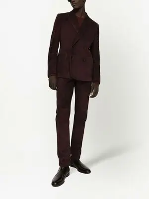 Dolce & Gabbana Double-breasted Suede Blazer