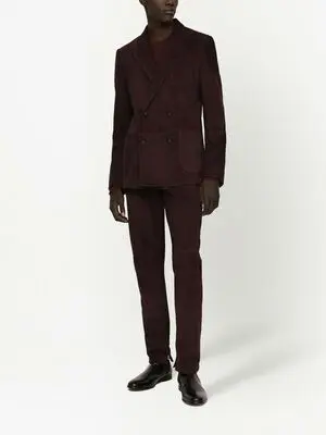 Dolce & Gabbana Double-breasted Suede Blazer
