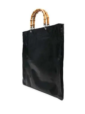 JIL SANDER Bamboo-handle Leather Tote Bag