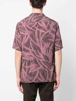 LARDINI Graphic-print Short-sleeve Shirt
