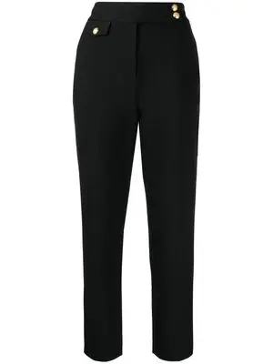 Veronica Beard Renzo Slim-fit Cropped Trousers - Black