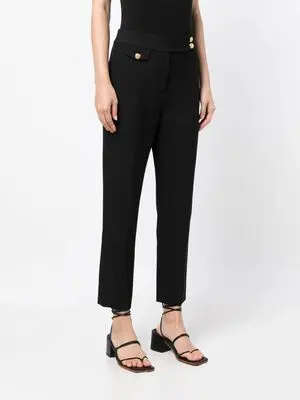 Veronica Beard Renzo Slim-fit Cropped Trousers - Black