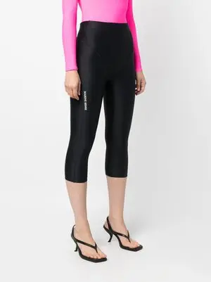 MARINE SERRE Regenerated Active Cropped Leggings