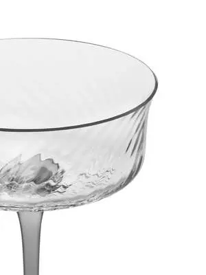 Dolce & Gabbana Hand-blown Murano Champagne Coupe - White