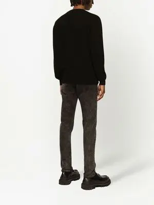 Dolce & Gabbana Cashmere-wool Cardigan With Logo Tag
