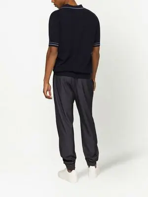 Dolce & Gabbana Virgin Wool Track Pants - Black