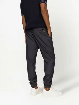 Dolce & Gabbana Virgin Wool Track Pants - Black