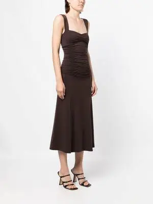 REFORMATION Suvi Ruched Midi Dress