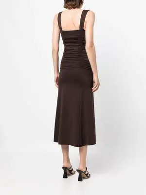 REFORMATION Suvi Ruched Midi Dress