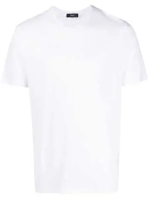 HERNO Logo-plaque Cotton T-shirt