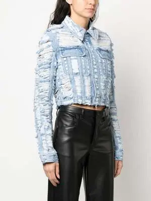 DIESEL® De-slimmy-fsc Denim Cropped Jacket