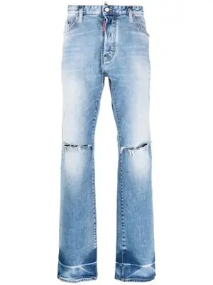Dsquared2 Straight-leg Ripped Jeans