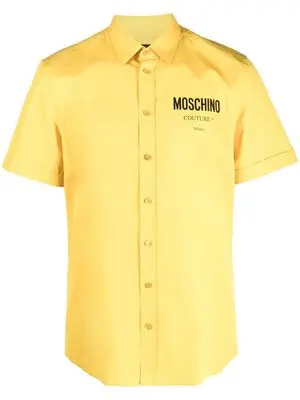 Moschino Logo-print Cotton T-shirt - Yellow