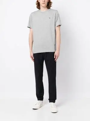 Paul Smith Zebra Embroidered-logo T-shirt - Grey