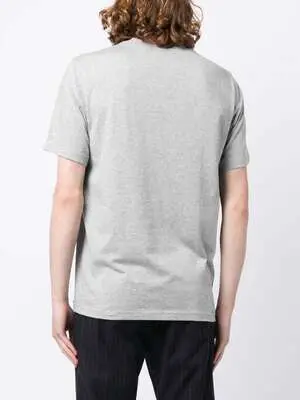 Paul Smith Zebra Embroidered-logo T-shirt - Grey