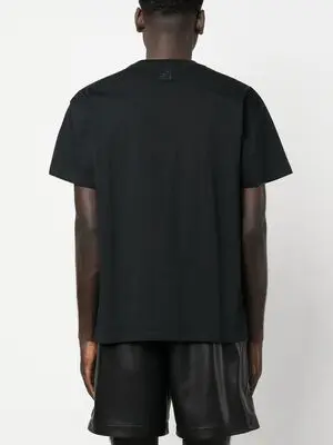 Raf Simons Logo-print Cotton T-shirt - Black