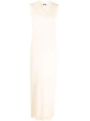 Aspesi Sleeveless Knitted Long Dress - Neutrals