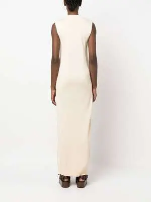 Aspesi Sleeveless Knitted Long Dress - Neutrals