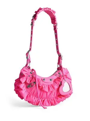 Balenciaga Le Cagole Ruffles Shoulder Bag - Pink