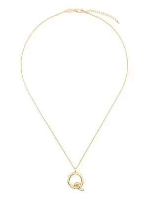MISSOMA Curly Molten Initial Pendant Necklace - Gold