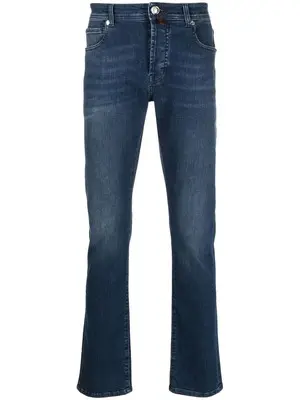 Billionaire Raw Edge Hem Jeans For Men