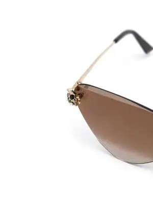 Cartier Panther-plaque Cat-eye Sunglasses