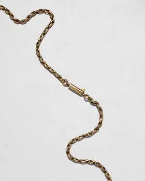 Alexis Bittar Antique Victorian 14k Cable Chain Necklace - Gold