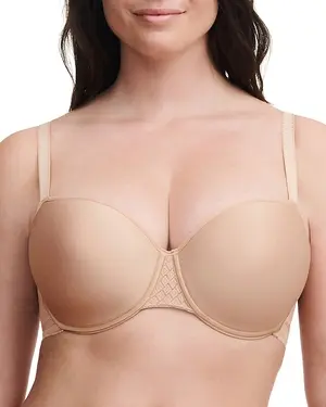 Chantelle Lucie Lace Demi Memory Foam T-shirt Bra - Sirrocco
