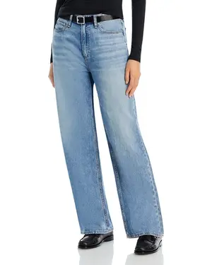 Rag & Bone Logan Featherweight High-rise Wide-leg Jeans