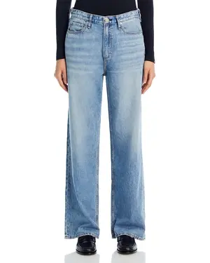 Rag & Bone Logan Featherweight High-rise Wide-leg Jeans