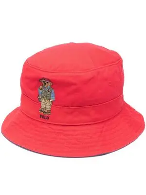 Polo Ralph Lauren Polo Bear Cotton Bucket Hat - Red
