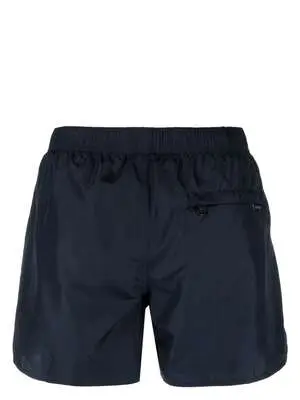 COURREGES Logo-patch Plain Swim Shorts