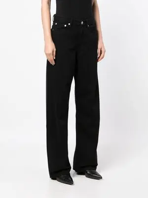 Rag & Bone Logan Wide-leg Trousers - Black