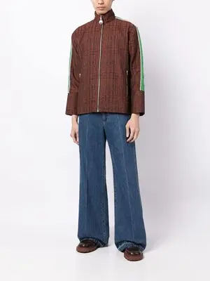 Ahluwalia Check-pattern Zip-up Jacket