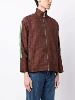 Ahluwalia Check-pattern Zip-up Jacket