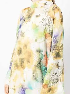 BAMBAH High-neck Kaftan Long Dress