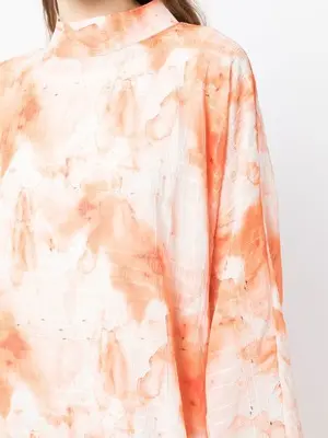 BAMBAH Gardenia Printed Kaftan Dress - Orange