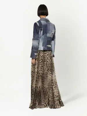 Dolce & Gabbana Leopard-print Culotte Trousers - Black