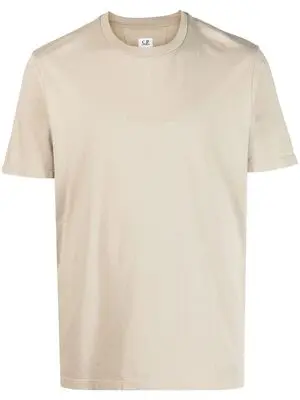 C.P. COMPANY Embroidered-logo T-shirt - Neutrals