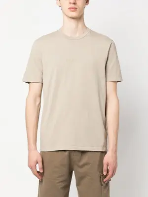C.P. COMPANY Embroidered-logo T-shirt - Neutrals