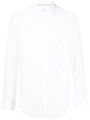 TINTORIA MATTEI 954 Long-sleeved Cotton Shirt - White