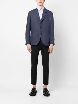 TINTORIA MATTEI 954 Long-sleeved Cotton Shirt - Blue