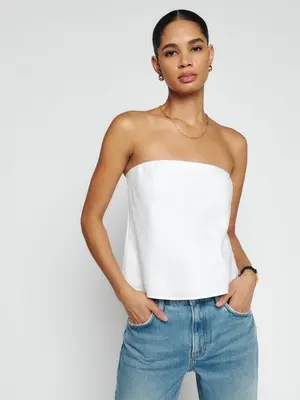 REFORMATION Spritz Top - Ivory