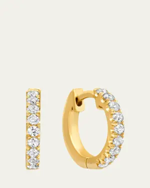 JENNIFER MEYER 18k Yellow Diamond Huggie Earrings - Gold