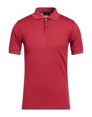 Dunhill Man Polo Shirt Black Size Xs Cotton Red