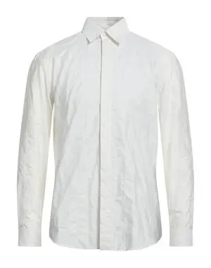 Dunhill Man Shirt Sky Blue Size M Cotton Off White