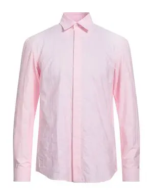 Dunhill Man Shirt Sky Blue Size M Cotton Pink